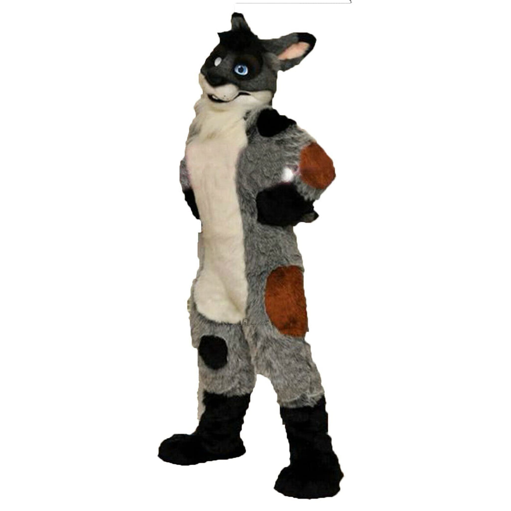 Custom Size Grey Rabbit Fursuit Fullsuit Teen Birthday Cosplay Costume ...