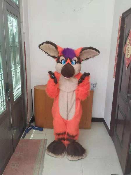 Orange Dragon Wolf Fox Fursuit Kigurumi Furry Costumes Furries ...