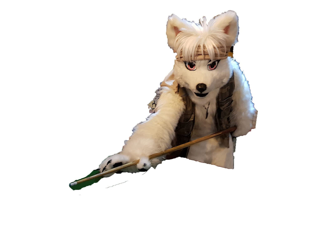 White Wolf Husky Dog Digitigrade Fursuit Fullsuit Teen Costumes Full F ...