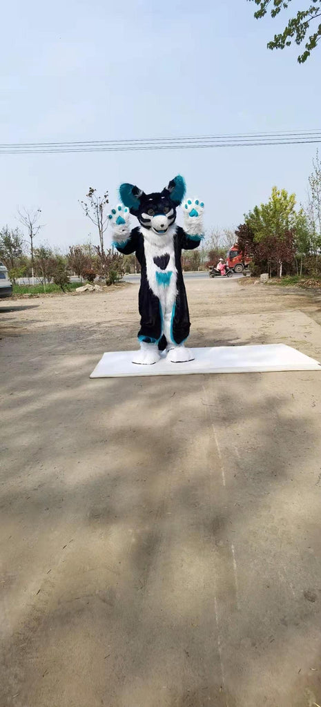 Dark Blue Fursuit Husky Dog Fullsuit Teen Costumes Child Full Furry Su ...