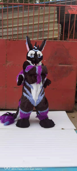 FurryMascot Original Muscle Dragon Kemono Eyes Plantigrade Bodysuit Fu