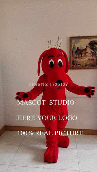 Big Red Dog Mascot Costume Cartoon Character Fancy Costume Anime Cospl ...