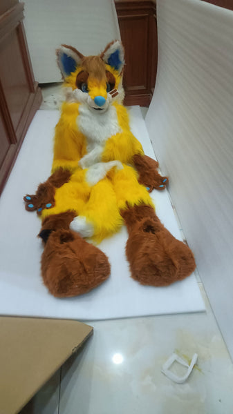 Yellow Fox Cat Prop Fursuit Kigurumi Furry Fursona Costumes Furries ...