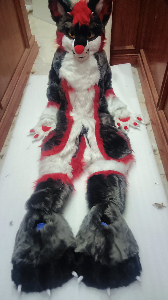 Red Gray Fox Cat Prop Fursuit Kigurumi Furry Fursona Costumes Furries ...