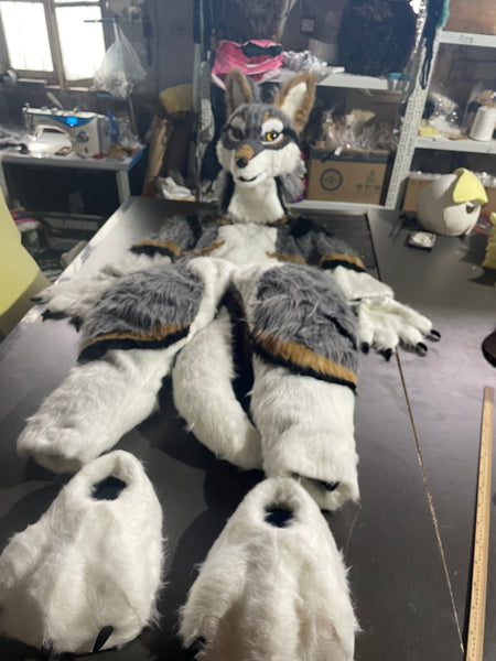 Gray Wolf Fursuit Kigurumi Furry Costumes Furries – FurryMascot