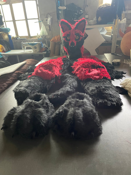 Original Fursona Red Wolf Fox Fursuit Kigurumi Furry Costumes Furries ...