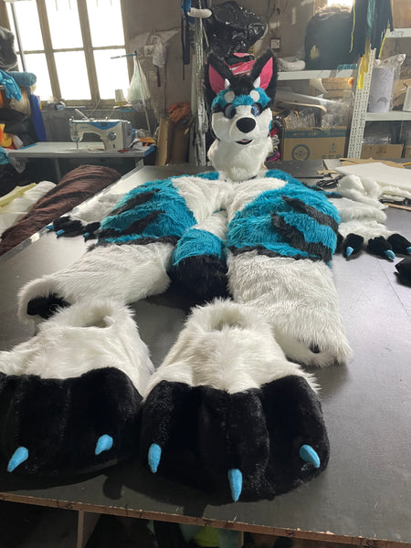 Blue Dog Fox Cat Prop Fursuit Kigurumi Furry Fursona Costumes Furries ...