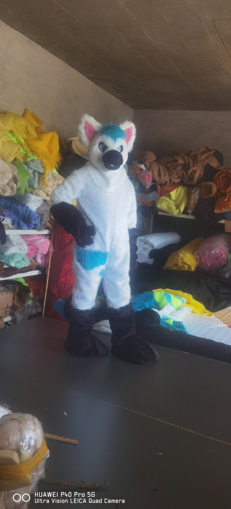 White Fox Cat Fursuit Kigurumi Furry Costumes Furries – FurryMascot
