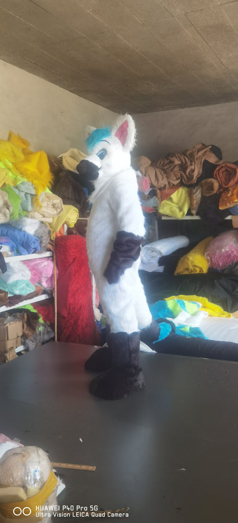 White Fox Cat Fursuit Kigurumi Furry Costumes Furries – FurryMascot