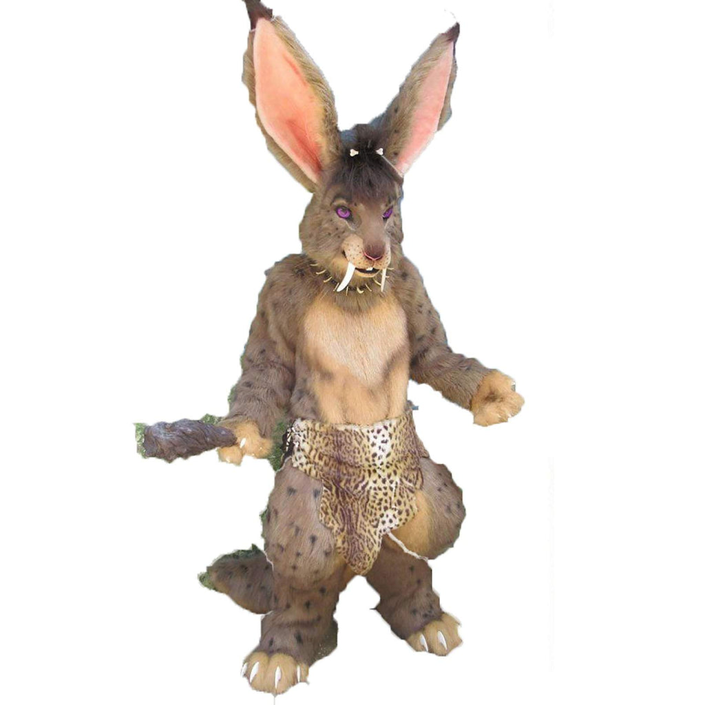 Sabertoothed Cave Ear Bunny Rabbit Digitigrade Fursuit Costumes Furrie ...