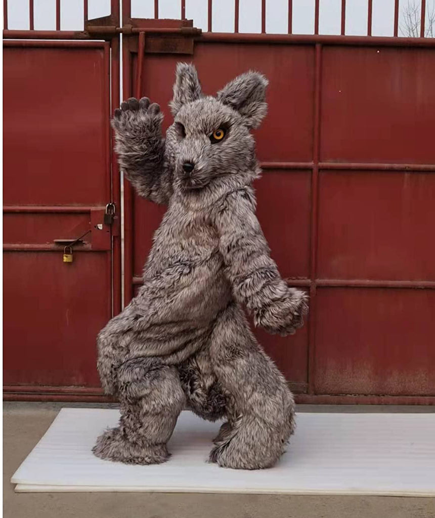 Grey Wolf Huksy Dog Fursuit Fullsuit Teen Costumes Child Full Furry Su ...