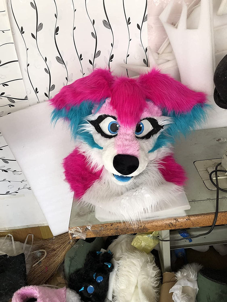 100 % echtes Foto FurryWu Jackalope Cooker Spaniel Huksy Hund Fursuit ...