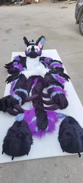 Purple Black Dragon Fursuit Kigurumi Furry Fursona Costumes Furries ...